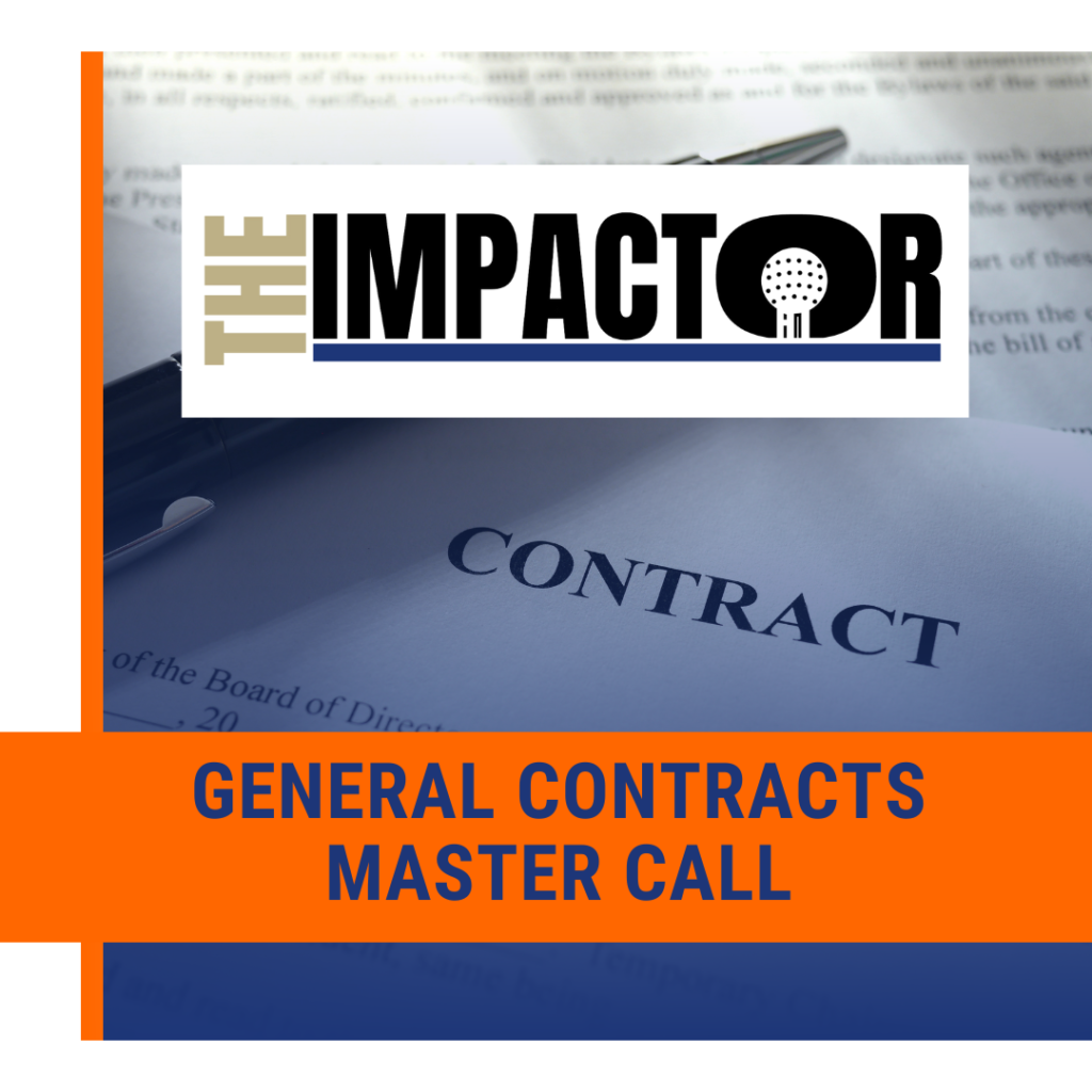 General Contracts Master Call - The Impactor